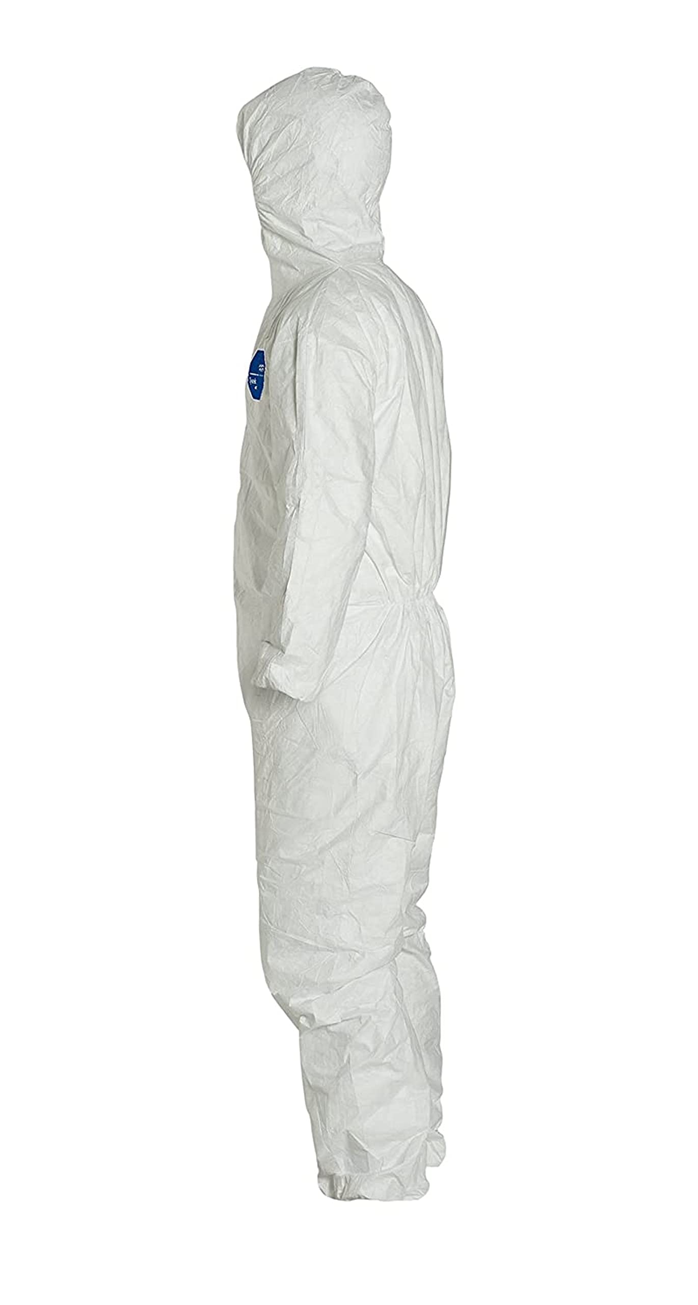 Tyvek Disposable Suit by Dupont with Elastic Wrists, Ankles and Hood (Medium)