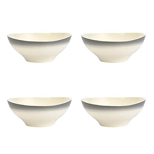 Mikasa Swirl Ombre Graphite 16 Piece Dinnerware Set, Service for 4