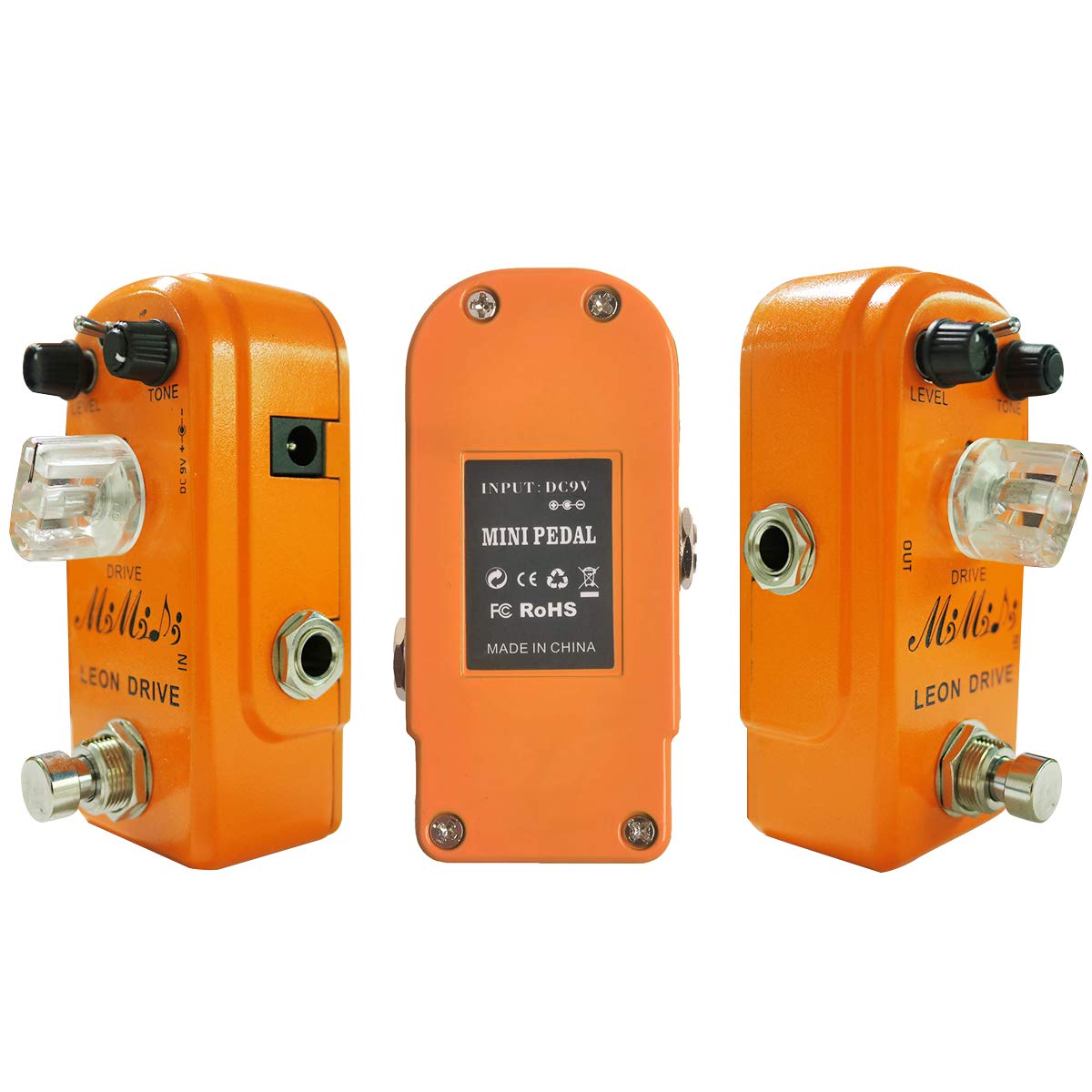 MIMIDI Leon Ultimate Drive Electric Guitar Effect Pedal True Bypass With 4 functional knobs(LEVEL/TONE/HP&LP) Aluminum Alloy(316)