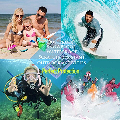 Waterproof Phone Pouch Holder, Smartlle Universal Waterproof Phone case, Dry Bag Underwater Snowproof for iPhone 13 12 11 Pro Max XR,XS, 8,7,6 Plus,SE, Galaxy S22/A/Note, LG,7β, Beach Water Pool Black