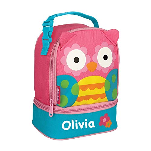 Stephen Joseph Personalized Pink Owl Lunch Pals Lunch Box Bag
