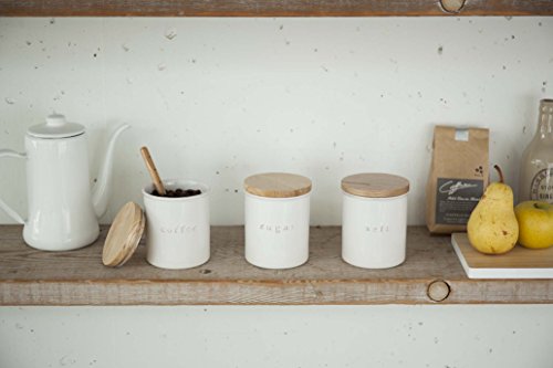 Yamazaki Home Tosca Ceramic Canister – Dry Food Kitchen Storage Container Organizer.