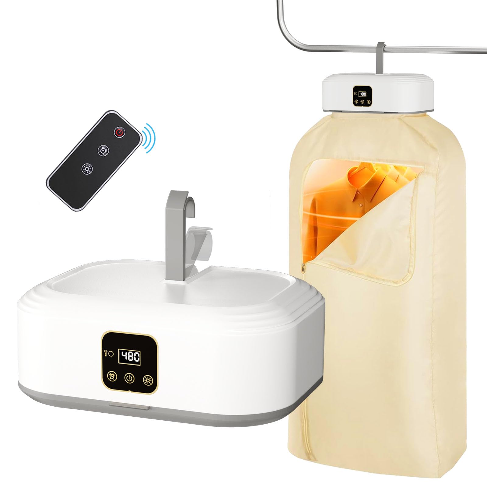 Generic Portable Clothes Dryer,Conveniently Stored Mini Portable Dryer, Compact Dryer Machine with Timer function, Portable Dryer for Apartments, Dorms, Travel and RV, G-1035