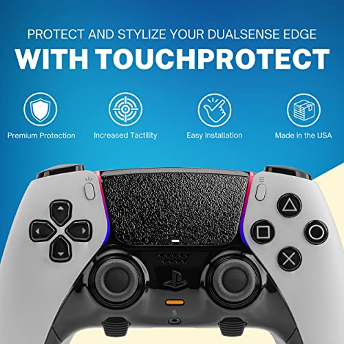 TouchProtect for Dualsense Edge | Skin to Protect, Add Style, & Enhance Your PS5 Controller's Trackpad with Texture! (Tactical)