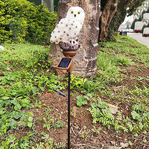 sknonr Solar Lawn Light 2pcs Waterproof LED Owl Shape Outdoor Courtyard Lawn Lighting Home Garden Courtyard Decoration 45x10.5x7.5cm