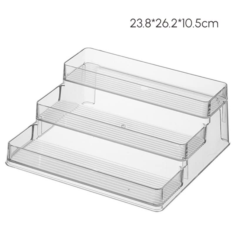 TJLSS Shelf Organizer Desktop Folding Rack Organizer Cosmetic Storage Rack Bed Folding Table Acrylic Tray Organizer