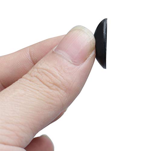 uxcell Rubber Household Wall Round Shaped Attachable Suction Cup 20mm Dia 6 PCS Black
