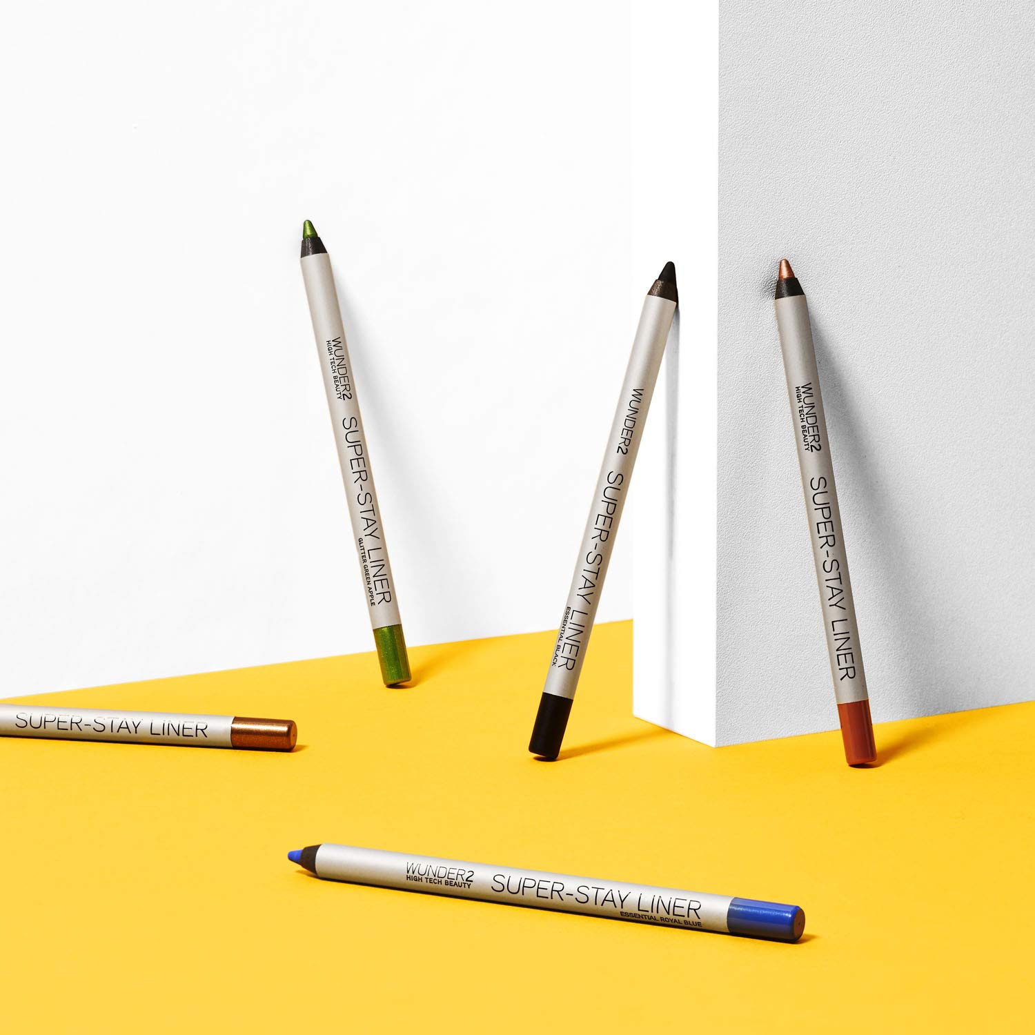 Wunder2 SUPER-STAY LINER Makeup Eyeliner Pencil Long Lasting Waterproof Eye Liner, Color Champagne Metallic