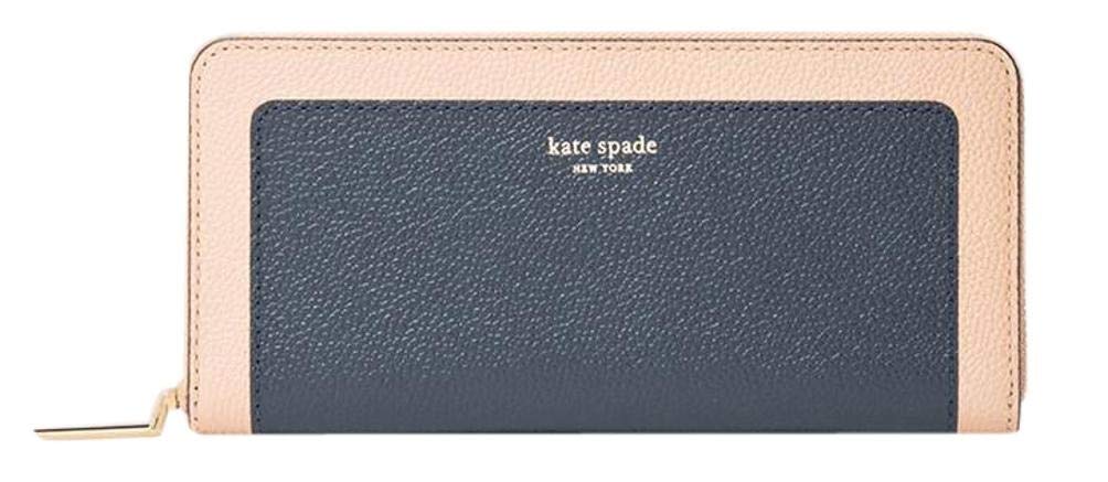 Kate Spade New York Women's Margaux Slim Continental Wallet, Light Fawn Multi