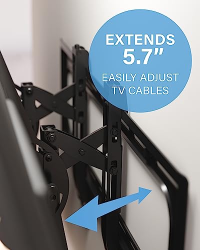 SANUS Advanced Tilt Premium Universal TV Wall Mount for 46β to 90β Flat-Panel TVs - Low Profile, Smooth Extension & Easy to Install - Model VLT6-B1