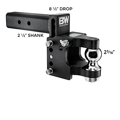 Pintle Tow & Stow - Fits 2.5" Receiver, 2-5/16" Ball, 8.5" Drop - TS20056