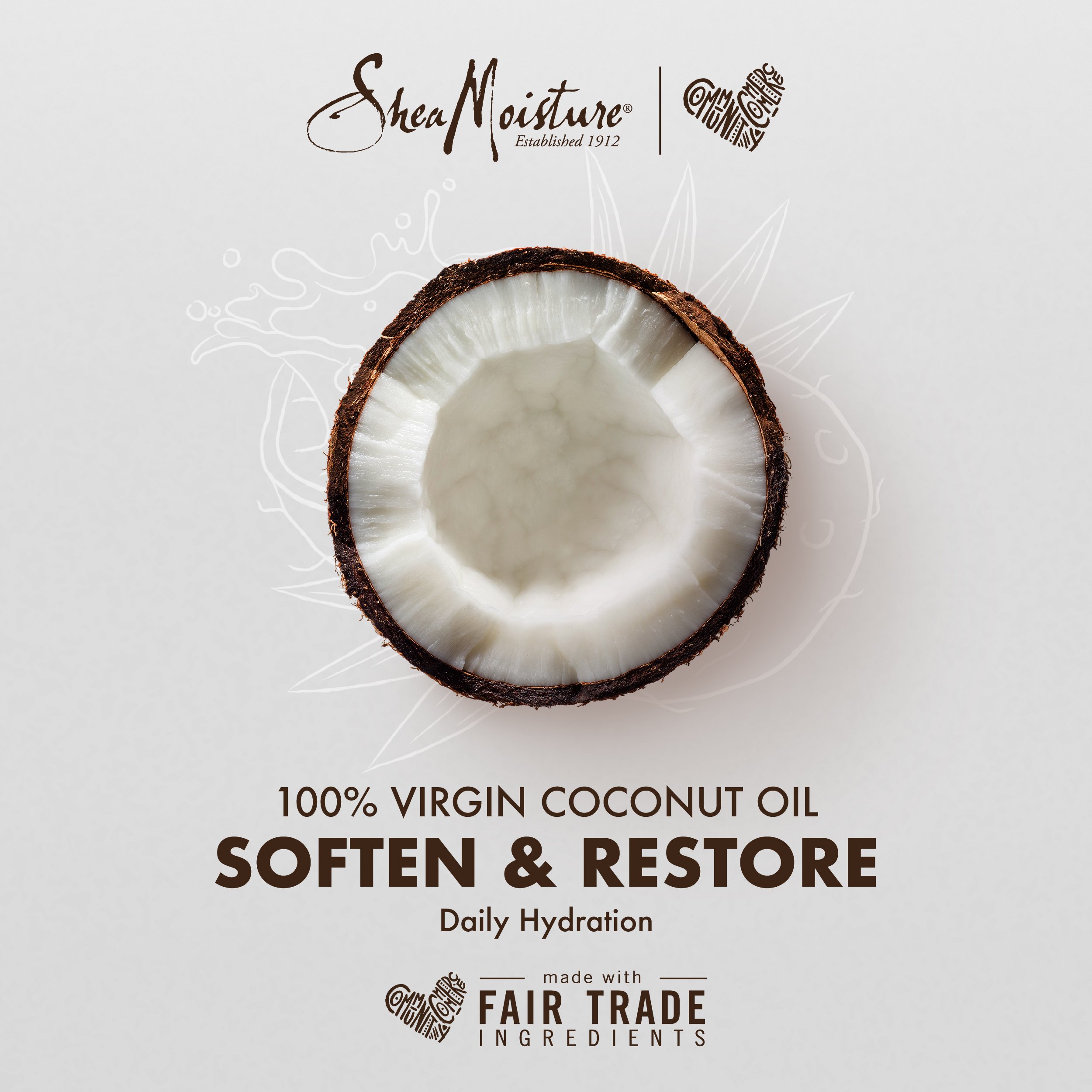Sheamoisture Daily Hydration Face Lotion for All Skin Types 100% Virgin Coconut Oil for Daily Hydration 3 oz
