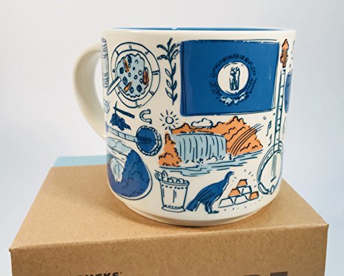 Starbucks Kentucky Coffee Mug Been There Series Across the Globe Collection,14 ounce