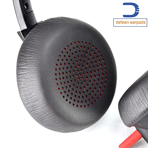 Voyager Focus UC Ear Pads - Replacement Ear Cushion Cover Compatible with Poly Voyager Focus UC, Plantronics Voyager Focus UC B825 Binaural, BLACKWIRE 5220 5210 7225, Voyager Focus 2 UC USB-A Headset