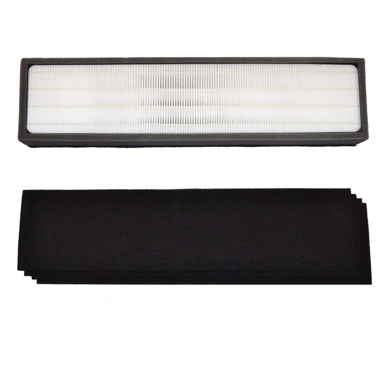 HQRP Air Filter Kit compatible with Lowe's 560976, LOWESRAPF-E-4, FLT5000; Idylis 3-Speed 193-sq ft IAP-GG-125 Energy Star