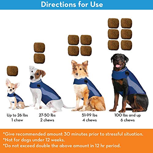ThunderWunders Calming Chews for Dogs (60 count), Dog Anxiety Relief