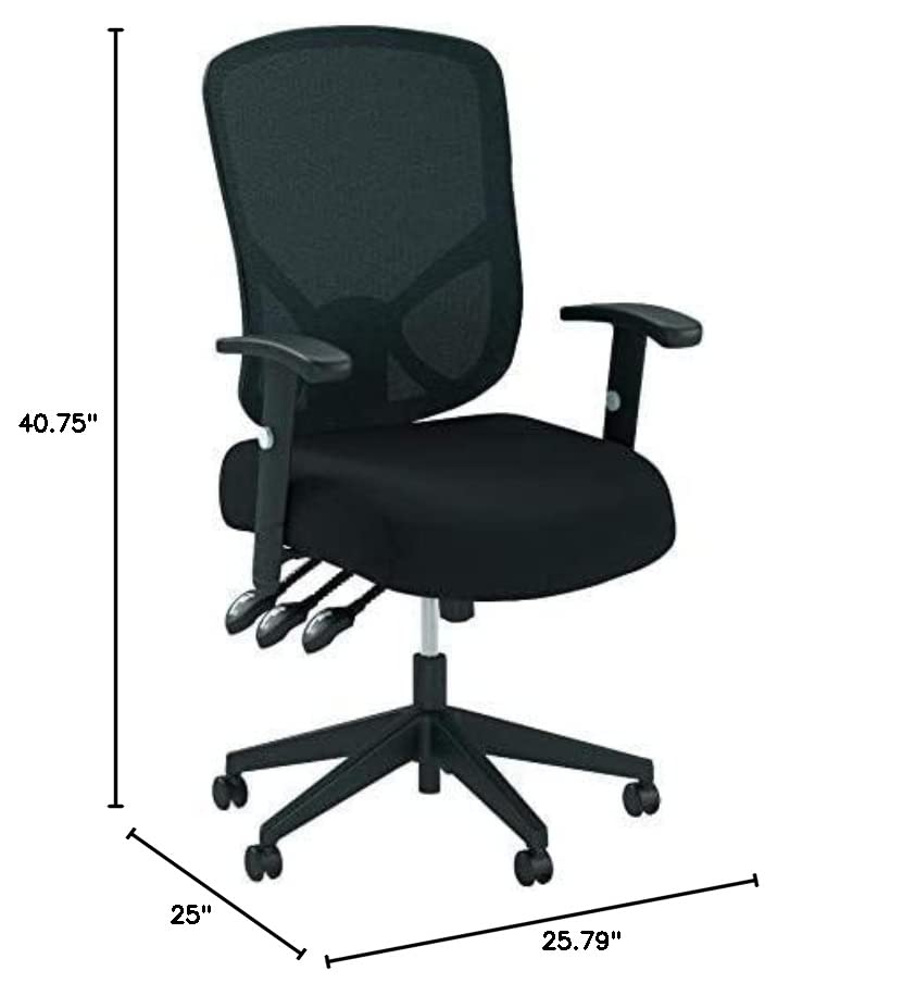 Sadie Customizable Ergonomic High-Back Mesh Task Chair with Arms and Lumbar Support - Ergonomic Computer/Office Chair (HVST121)