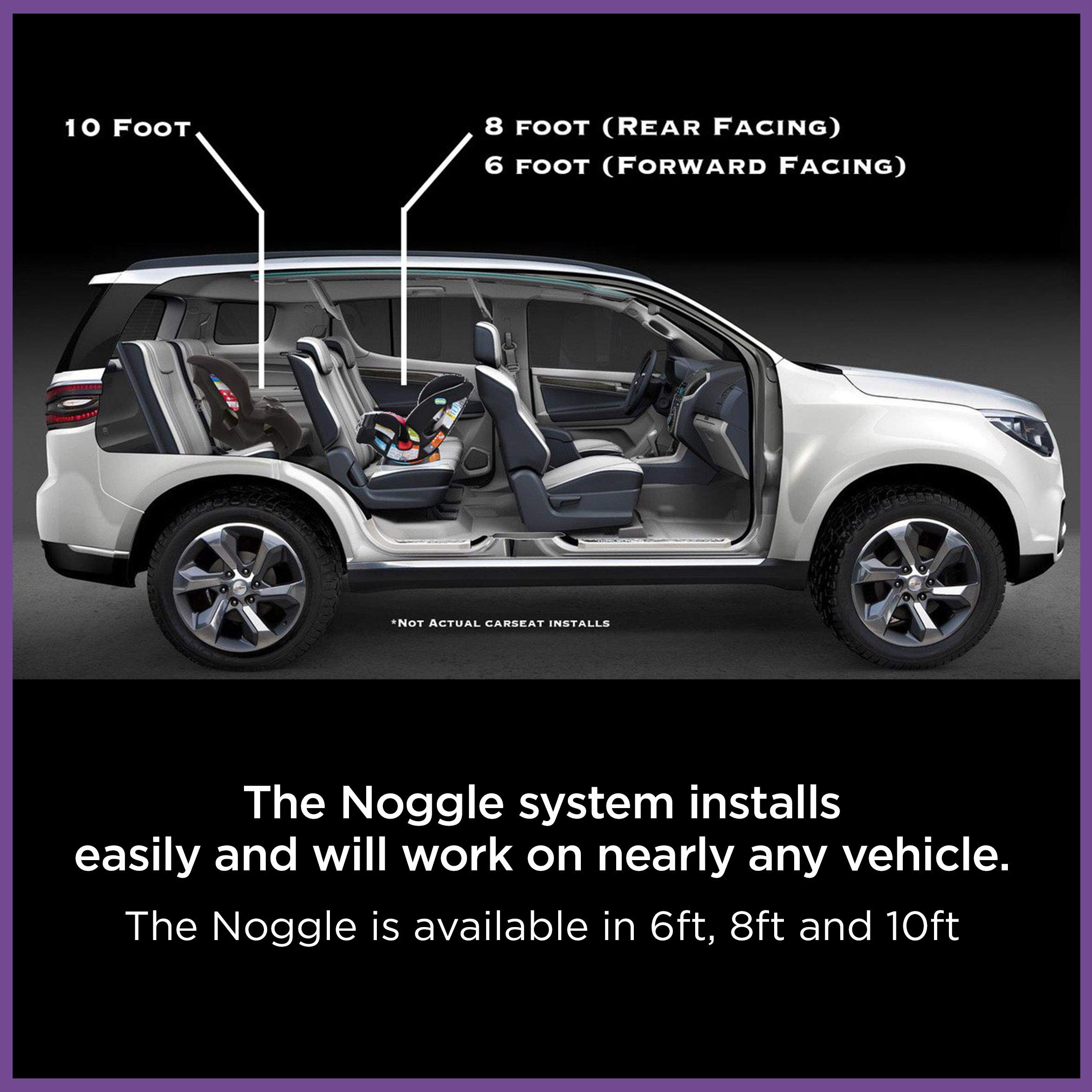 The Noggle-Making The Backseat Cool Again-Quick & Easy to Use Car Travel Accessories for a Comfy Ride Summer or Winter-Air Vent Extender Hose Directs Cool or Warm Air to Your Kids - 6ft, Lt. Blast