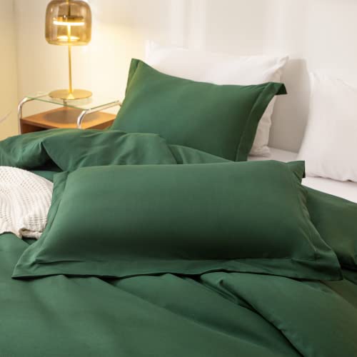 weigelia Queen Comforter Set Boho Bed Comforter Set 7PC Emerald Green Comforters Queen Size Bed in a Bag Soft Microfiber Comforter with Pillow Shams Fitted Sheet Flat Sheet Bedding Set for All Season