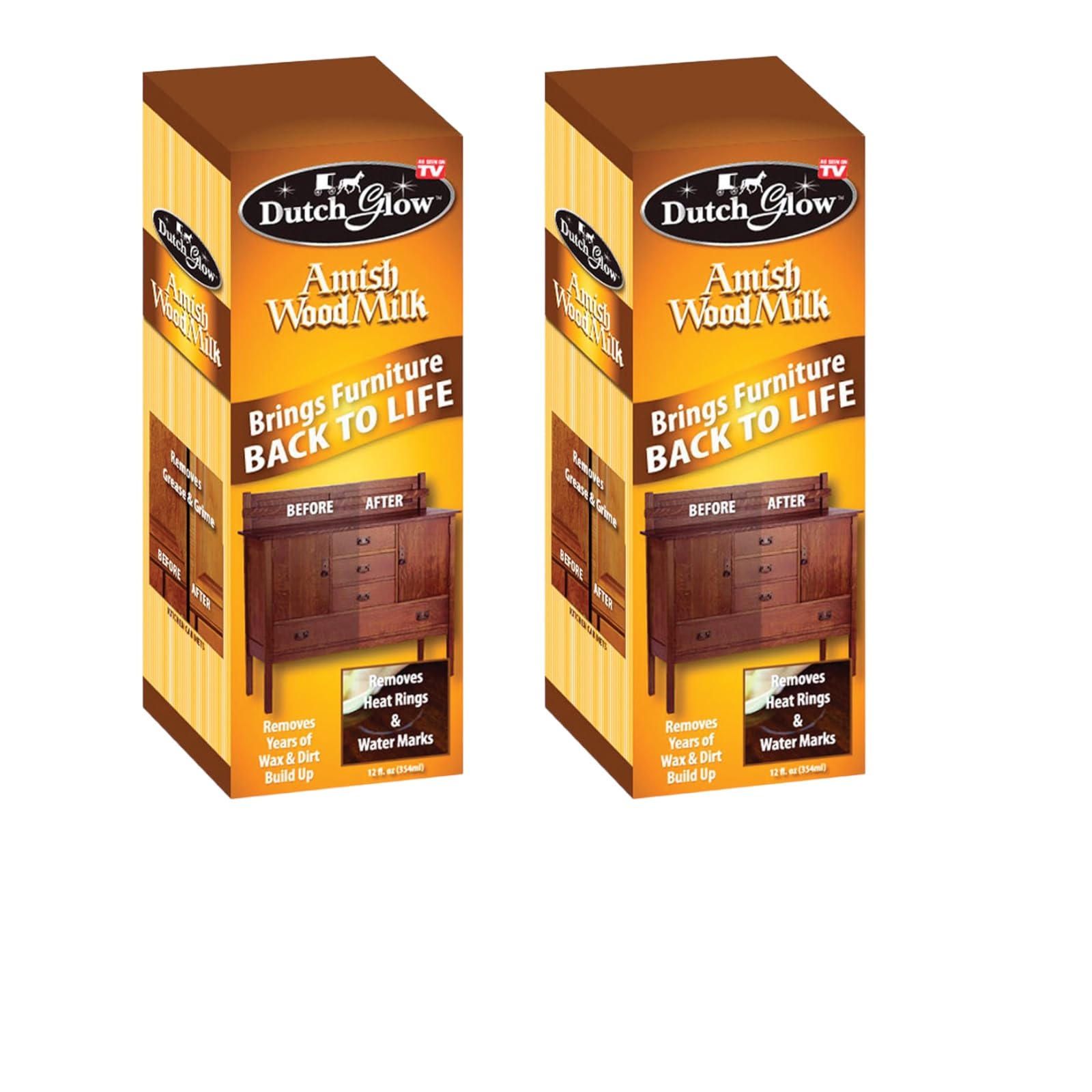 Pack of 2 - Dutch Glow DFG Amish Wood Milk 12 Oz