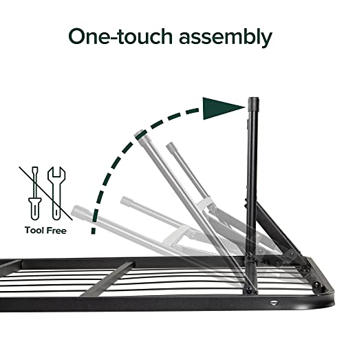 ZINUS SmartBase Tool-Free Assembly Mattress Foundation / 14 Inch Metal Platform Bed Frame / No Box Spring Needed / Sturdy Steel Frame / Underbed Storage, Twin XL