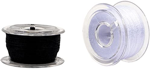 Singer Bobbins Class 15 Threaded Notion, Black, White