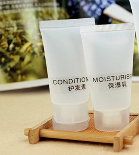 VNDEFUL10PCS Reusable Plastic Empty Travel Cosmetic Soft Tubes Bottle Container, Flip Cap Hand Lotion Shampoo Squeeze Bottle (30ml)