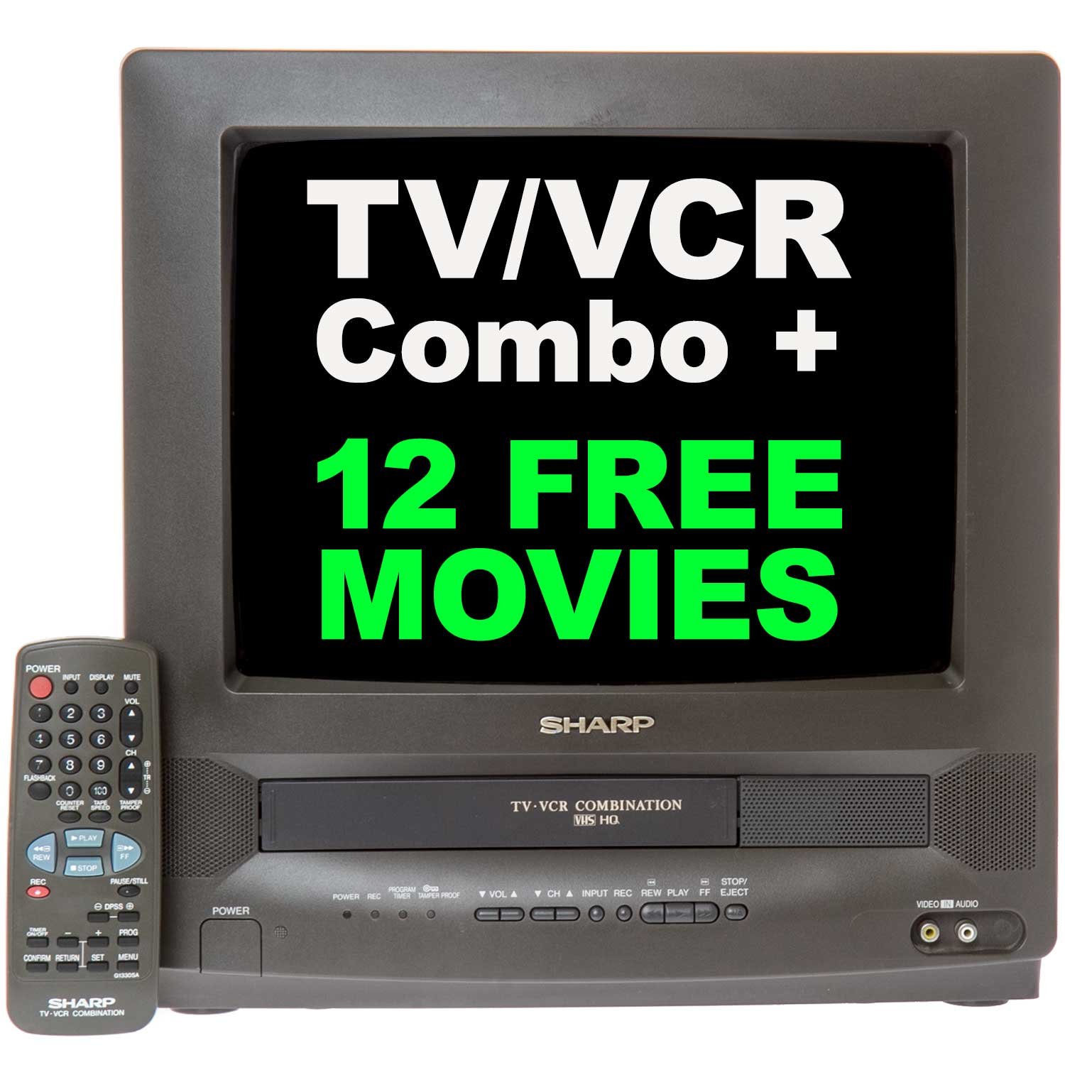 Sharp 13VT-L100 13" Television TV/VCR Combo w/ VHS HQ