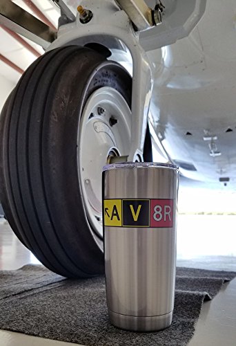 Pilot Expressions AV8R Taxiway Sign Stainless Steel Insulated Tumbler