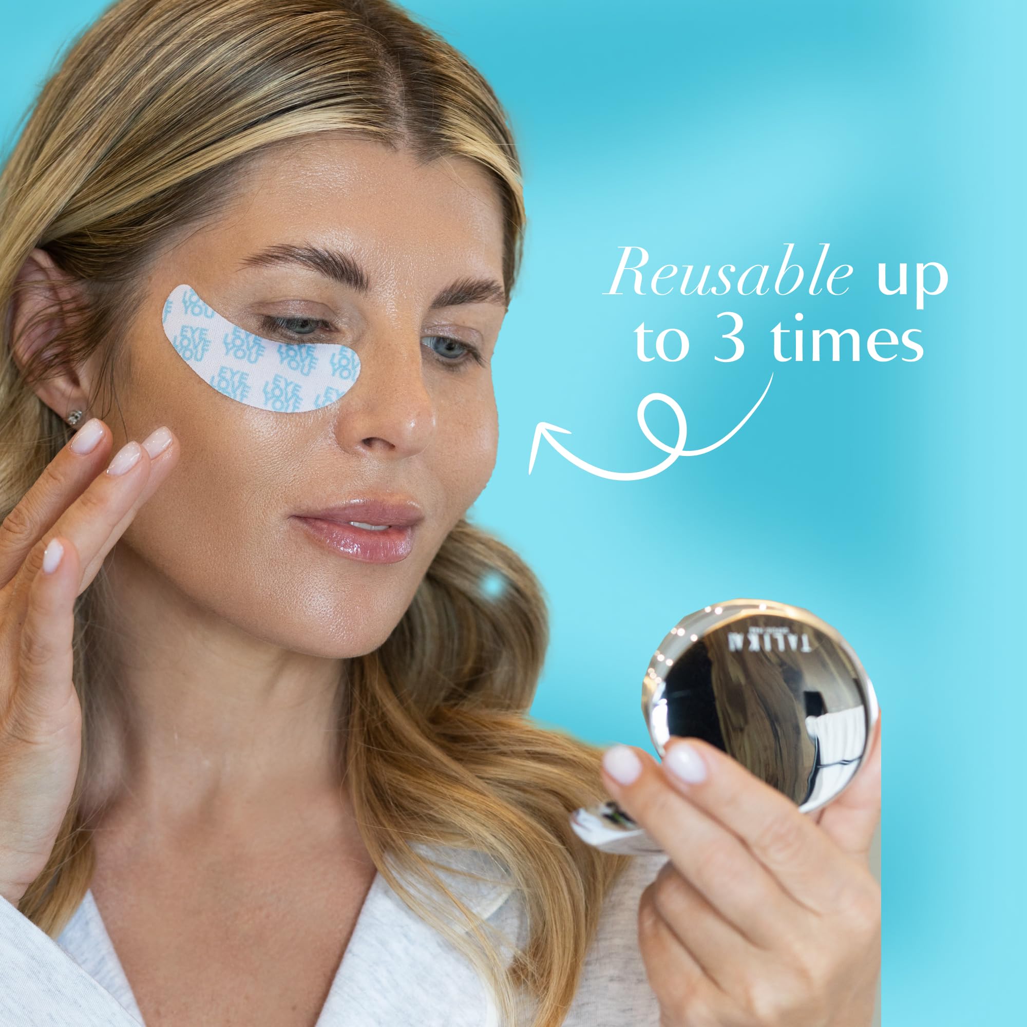 Talika Eye Therapy Patch - Instant Smoothing Under Eye Patches - Mask For Dark Circles Puffiness & Tired Eyes - 6 Refills Reusable Under Eye Patches for Adults Skincare Eye Treatment