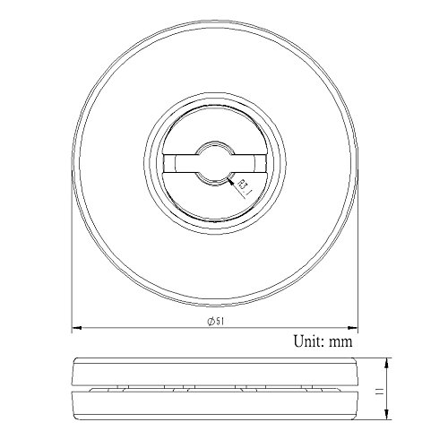 TamBee 4PCS 2Inch Acrylic Lazy Susan Turntable Organizer Revolving Display Base White Acrylic for Spice Rack Table Cake Kitchen Pantry Decorating
