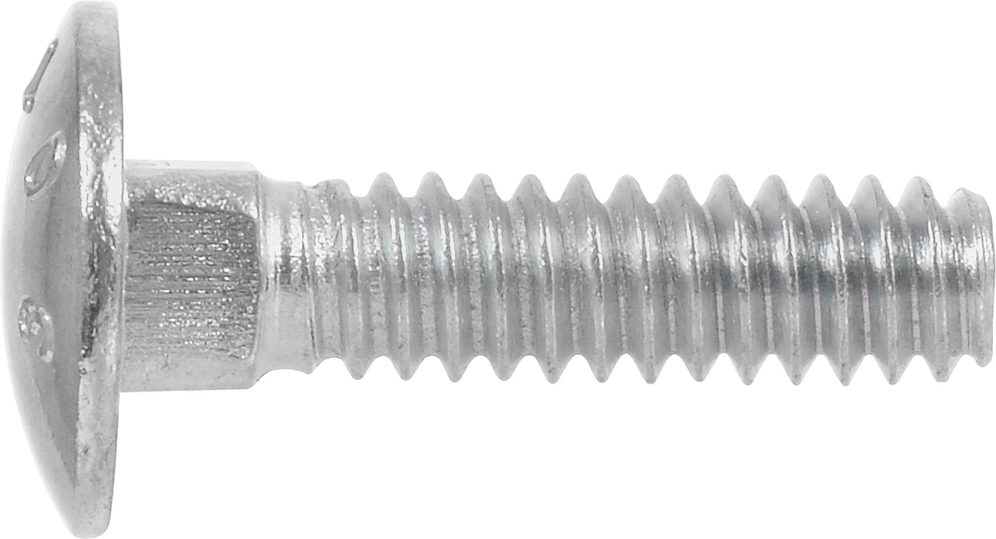 Hillman, 7/16 x 2-Inch, 240234 Carriage Bolt, Steel, Zinc-Plated, Silver, 50-Pack, Color