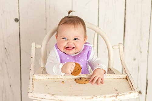 KUDL Baby Bibs Extra LARGE Toddler, Burp Cloth, Absorbent Feeding Reflux Drool Teething, Side Snap Button Unisex 4-Pack Gift Set for Boys and Girls