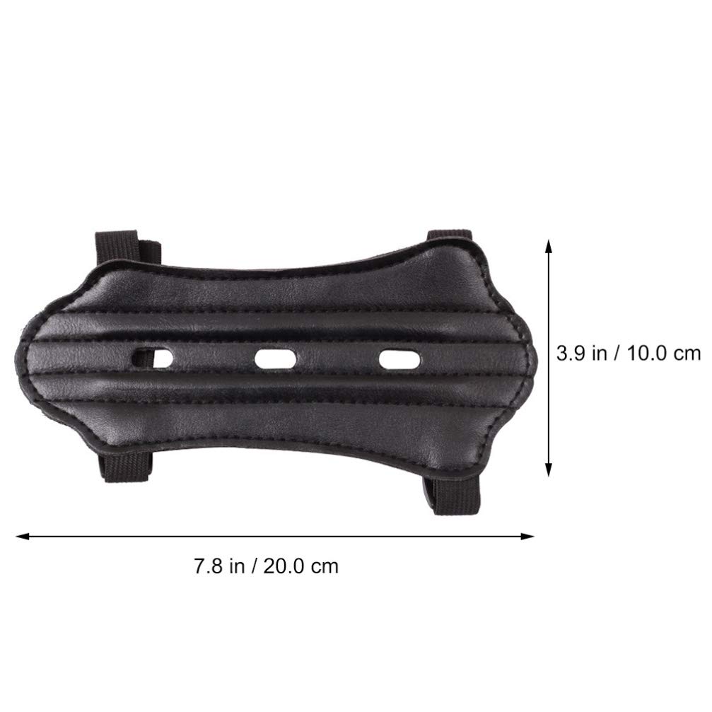 BESPORTBLE 1 Pair Children Archery Arm Guard Leather Forearm Protector for Kids Youth Shooting Hunting Practice Bow Archery