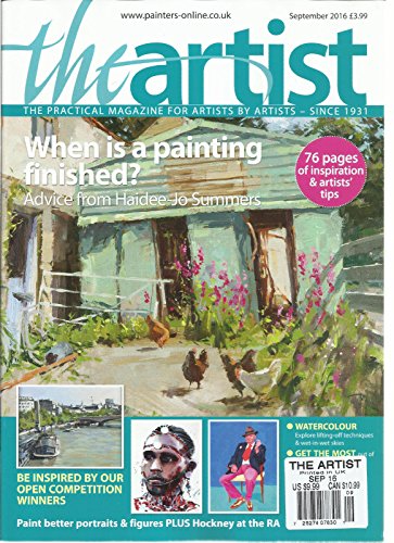 THE ARTIST, SEPTEMBER, 2016 (THE PRACTICAL MAGAZINE FOR ARTIST BY ARTIST SINCE