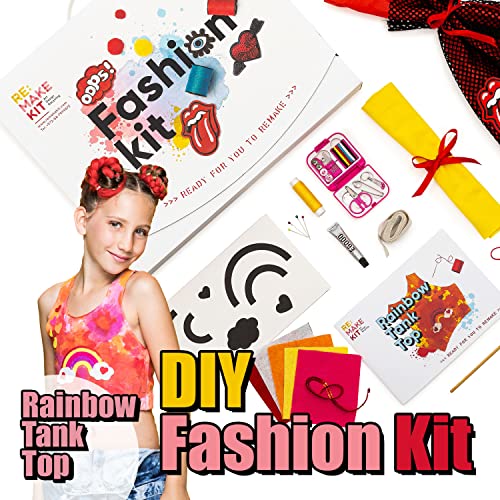 Rainbow Tank Top- Design Your own Personalized Rainbow Tank top with a DIY Arts & Crafts kit! Suited for Kids Aged 11-12 and for Group Activities.