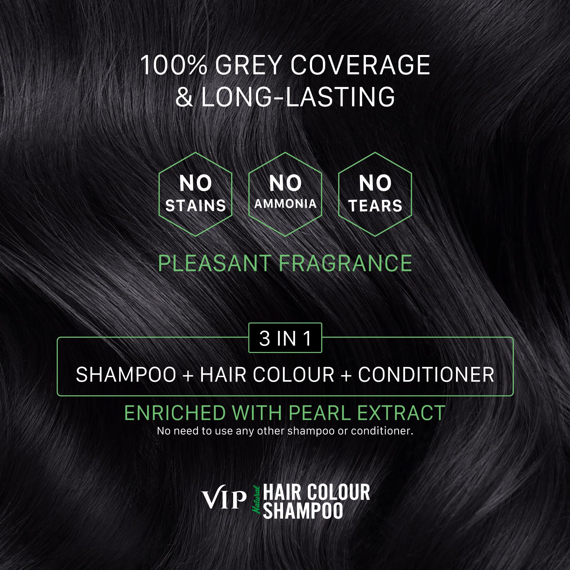 VIP Hair Color Shampoo, 400ml