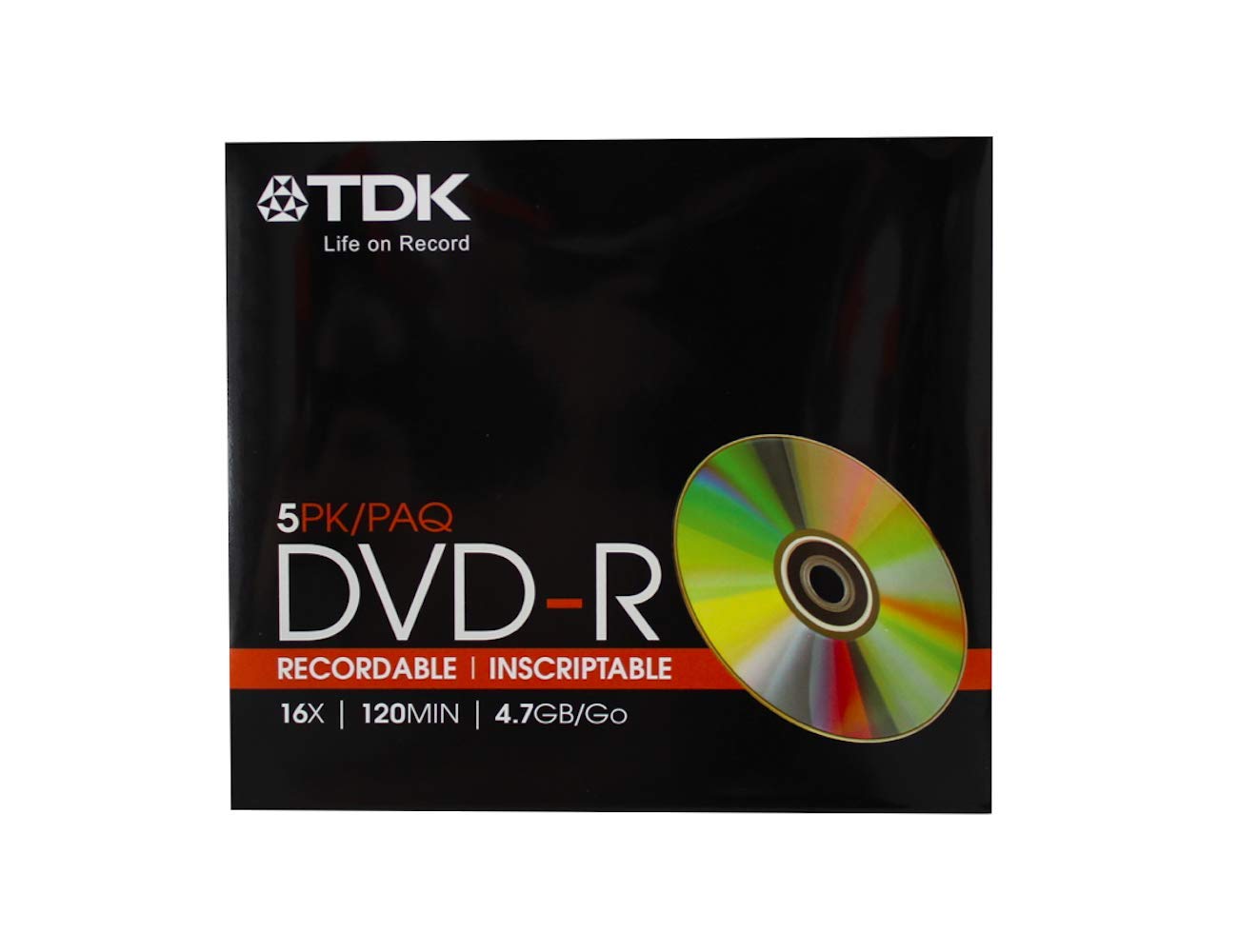 TDK DVD-R Recordable DVD Discs DVD-R47FS5