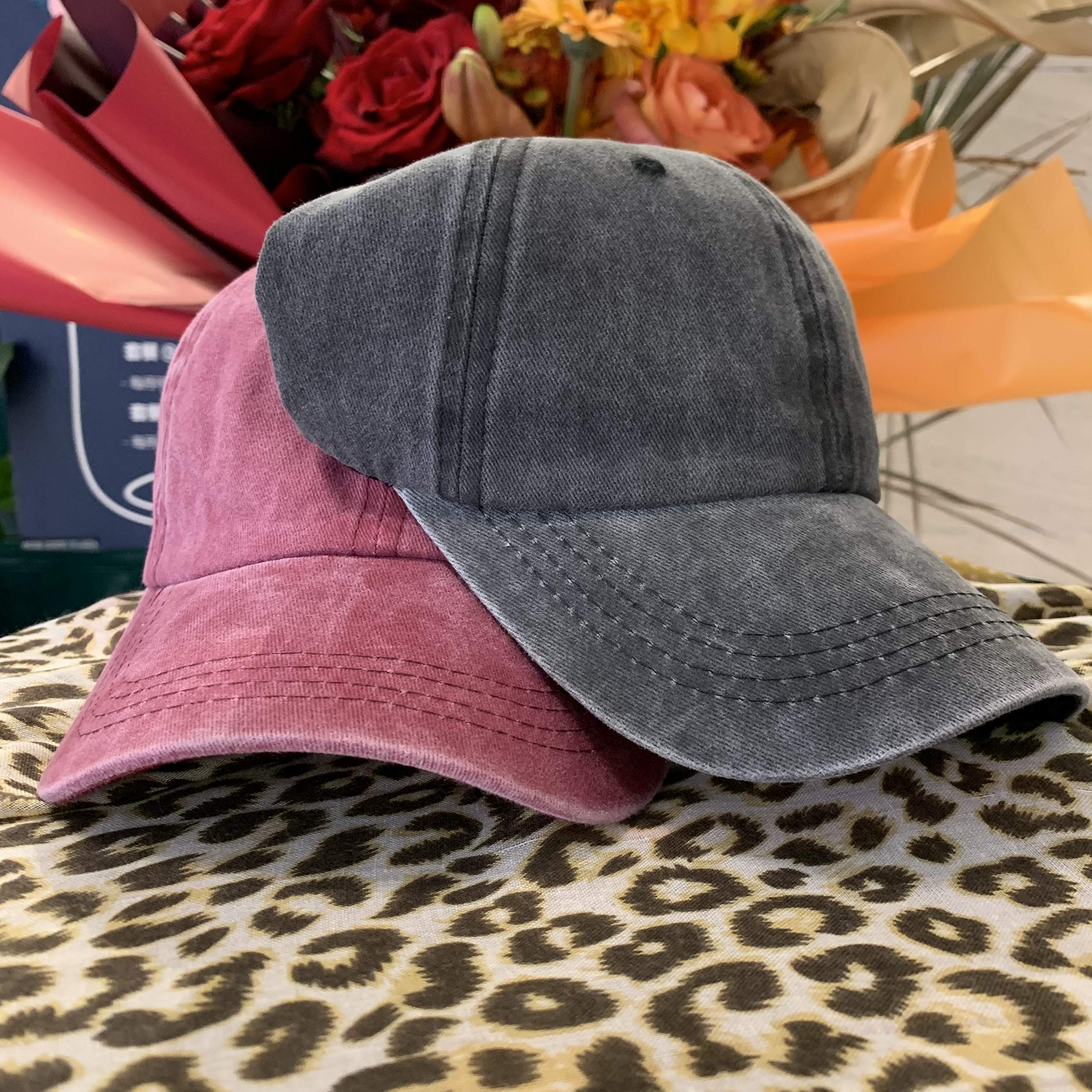 iZOA Caps and Hats for Men and Women Vintage Fashion Adjustable Distress Washed Unisex Baseball Caps Hats