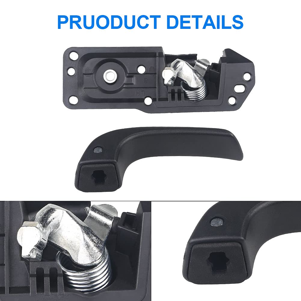 JDMON Front Driver Side Interior Door Handle Kit Replacement for 2007-2013 Chevy Tahoe/Avalanche/Silverado 1500 Suburban GMC Yukon/Sierra, Cadillac Escalade ESV Inside Handle Replaces 20833606 80374
