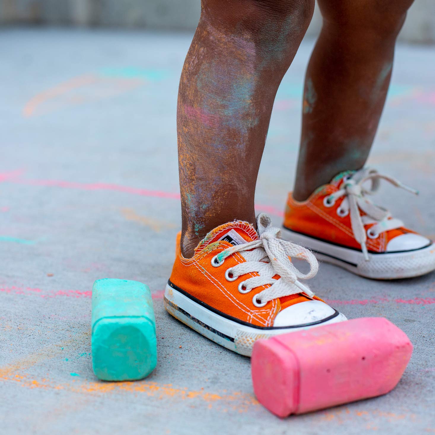Urban Infant Non-Toxic Sidewalk Chalk for Toddlers 1-3 and Kids - Washable Outdoor Jumbo Chalk - Original