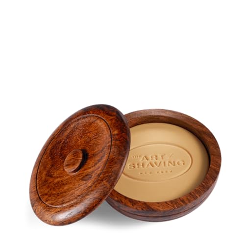 The Art of Shaving Shaving Soap Set - Shave Soap Refill with Wood Shaving Bowl, Protects Against Irritation, Lavender, 3.3 Ounce