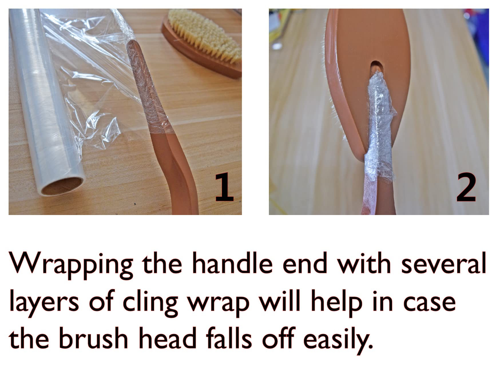 UTRAX 20'' Long Detachable Wooden Bath Brush with Curved Reach Handle Hanging Wood Shower Brush with Boar-Bristle