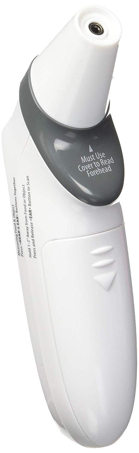 MOBI DualScan Prime 2-in-1 Ear & Forehead Digital Thermometer with Food & Bottle Readings, 6+ Features