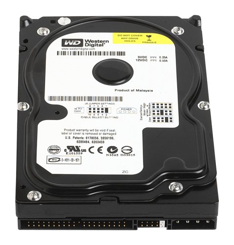 Western Digital 500GB EIDE Internal Hard Drive, 7200 RPM, 8 MB cache, Retail Box (WD5000JBRTL)