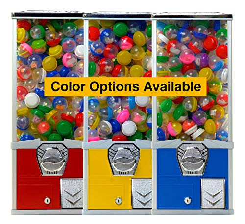 Vending Machine - Big Capsule Vending Machine - Prize Machine - Commercial Vending Machine for 2 Inch Round Capsules Gumballs Bouncy Balls - Blue