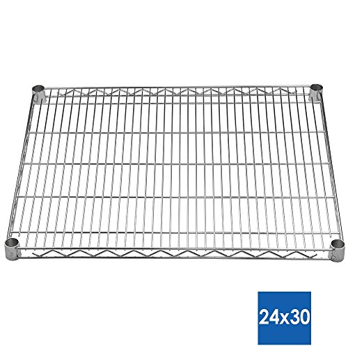 Shelving Inc. 24" d x 30" w x 72" h Chrome Wire Shelving with 5 Shelves