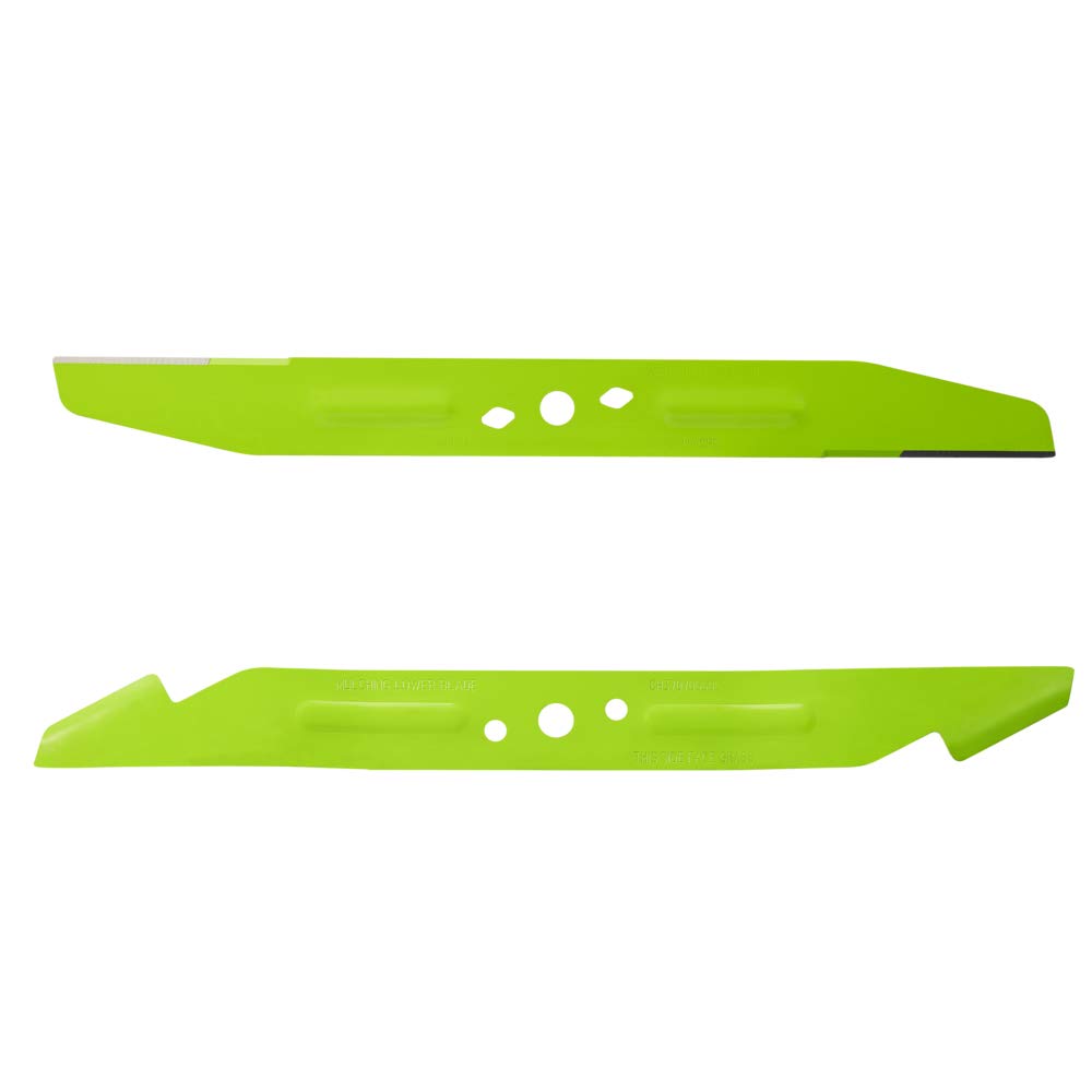 EGO Power+ AB2100D 21-Inch Edge Premium Mulching Dual-Blade Set for EGO 21-Inch MowersLM2133/LM2130/LM2135SP/LM2130SP/LM2156SP/LM2150SP , Green black