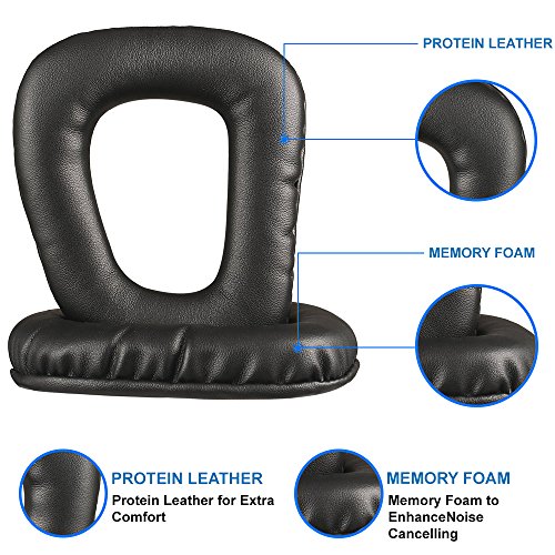 MMOBIEL Ear Pad Compatible with Logitech G35 G930 G430 F430 F450 Headset with Memory Foam Protein Leather (Black)