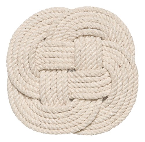 Now Designs Crocheted Nautical Rope Coaster, Set of Four
